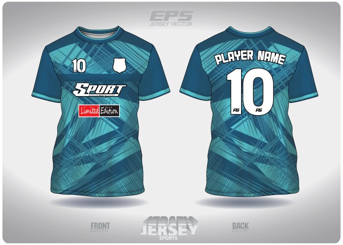 Green Gold Sports Jersey Pattern Royalty Free Vector Image