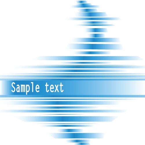 Dynamic Blue Lines Wave Royalty Free Vector Image