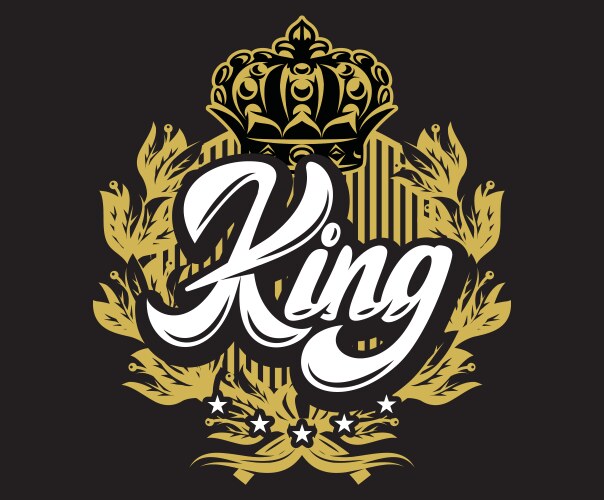 King Crown Calligraphy Vector Images (over 1,500)