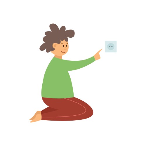 A set characters little kids Royalty Free Vector Image