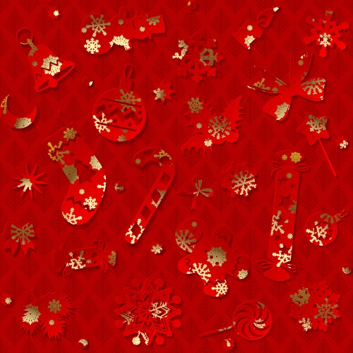Holiday red christmas background Royalty Free Vector Image