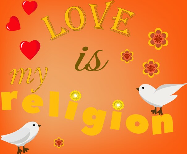 All you need is love Royalty Free Vector Image