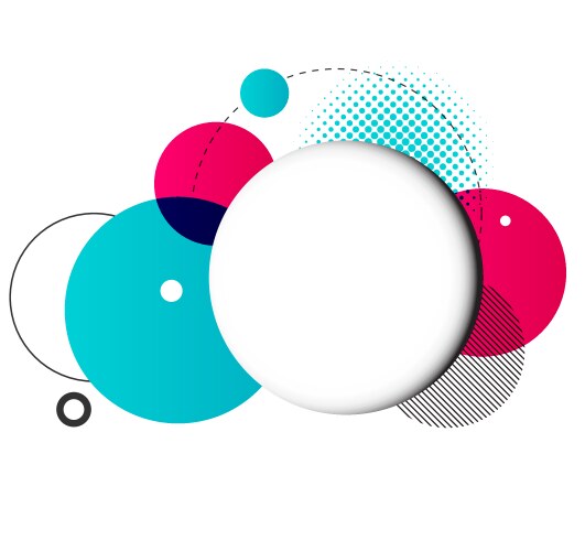 Modern design circle template Royalty Free Vector Image