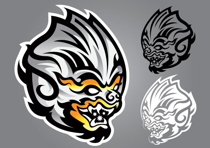 Giant-thai-yark-linethai-emblem-logo-2019-01 Vector Image