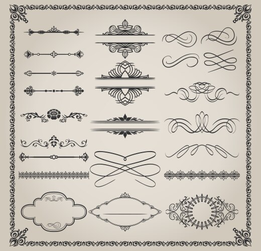 Vintage design elements Royalty Free Vector Image