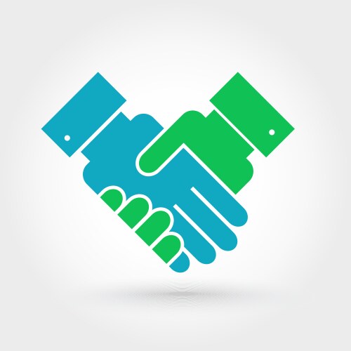 Handshake and friendship icon Royalty Free Vector Image