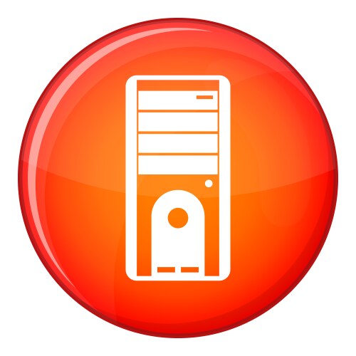 Computer system unit icon outline style Royalty Free Vector