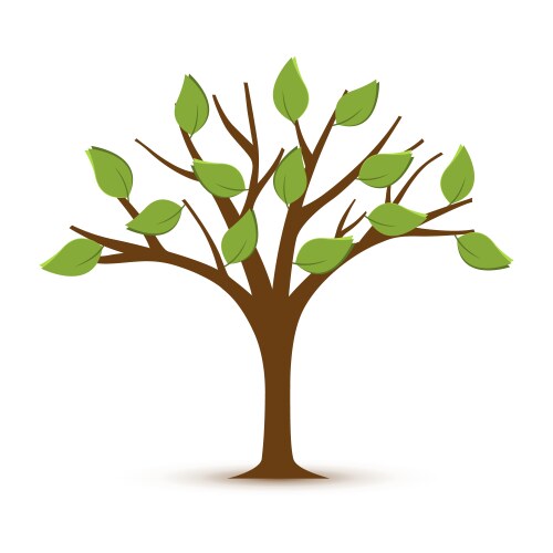 Tree background with a place Royalty Free Vector Image