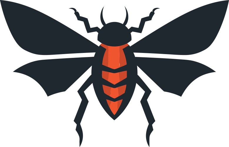 Tarantula hawk majesty in black insect hunters Vector Image
