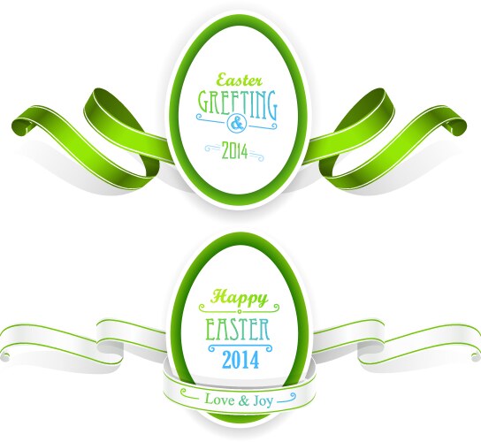 Easter emblems Royalty Free Vector Image - VectorStock
