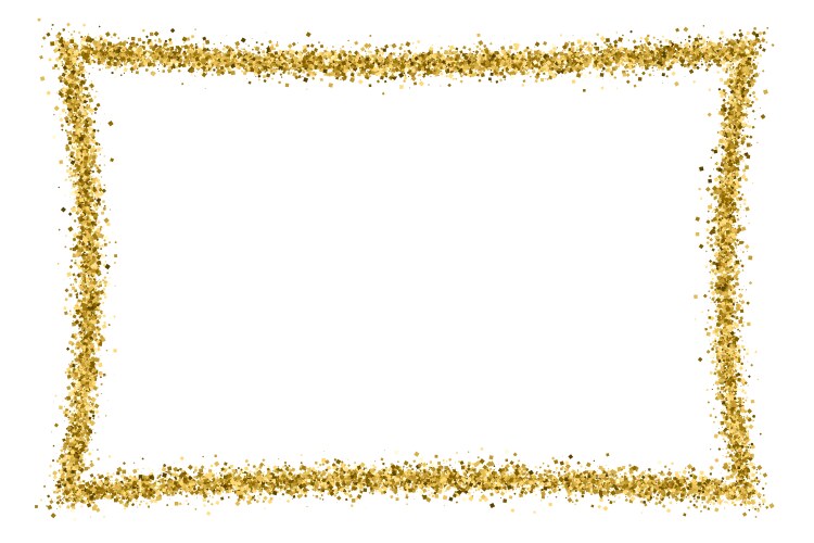 Glitter frame template for banner Royalty Free Vector Image