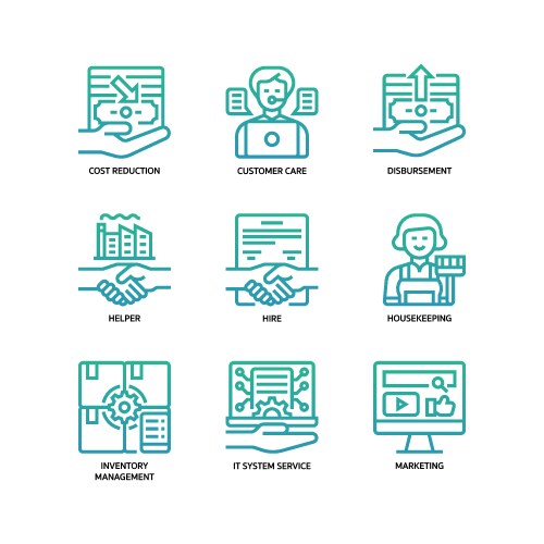 People Process Technology Icons Vector Images (over 14,000)