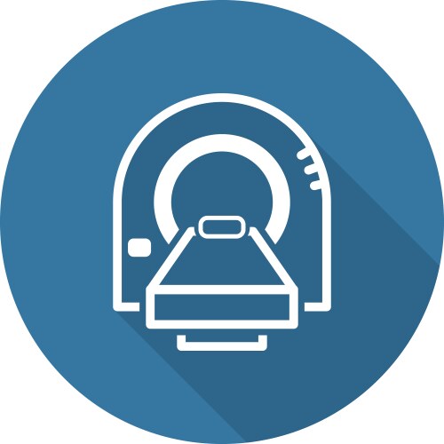 Computer tomography icon Royalty Free Vector Image