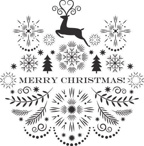 Seamless pattern with simple christmas trees Vector Image