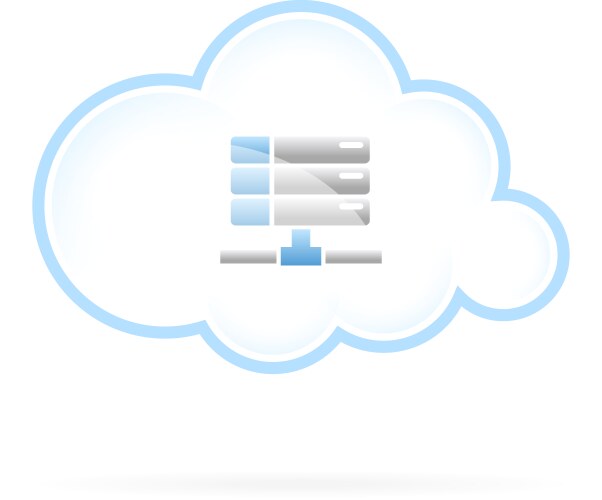 Bubble cloud icon on white background for design Vector Image