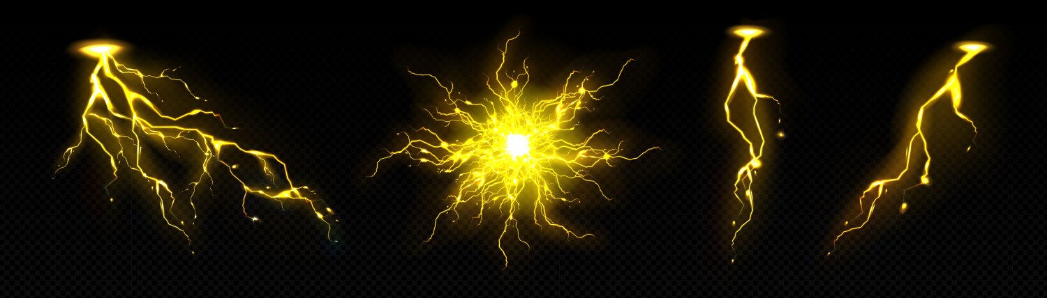 Lightning Thunder Ball Vector Images (over 450)