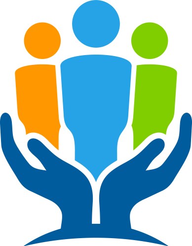 Help care logo icon design Royalty Free Vector Image