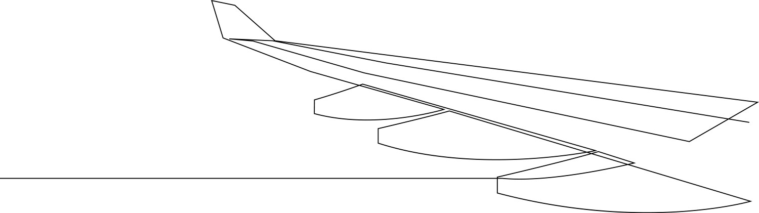 One Line Airplane Vector Images (over 1,000)