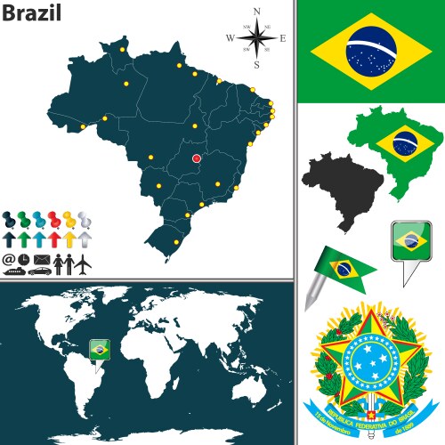 Brazil Map Vector Images (over 17,000)