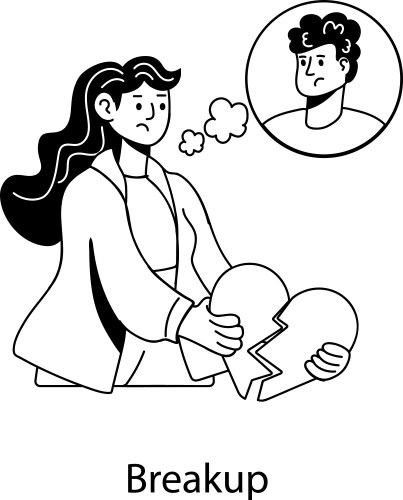 Breakup Royalty Free Vector Image - VectorStock