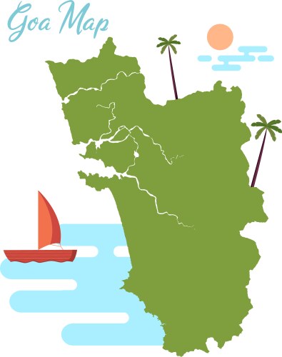 Goa Outline Map Vector Images (55)