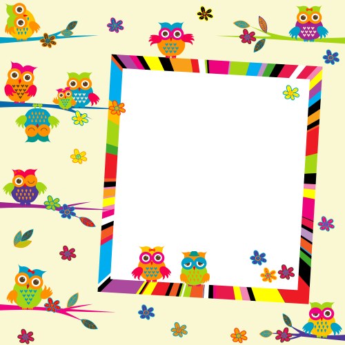 Frame with toys for kids Royalty Free Vector Image