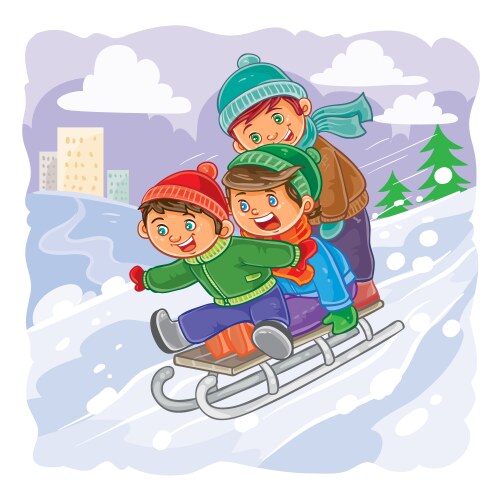 Sled Cartoon Vector Images (over 7,200)
