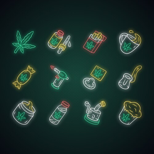Marijuana Neon Sign Vector Images (over 910)