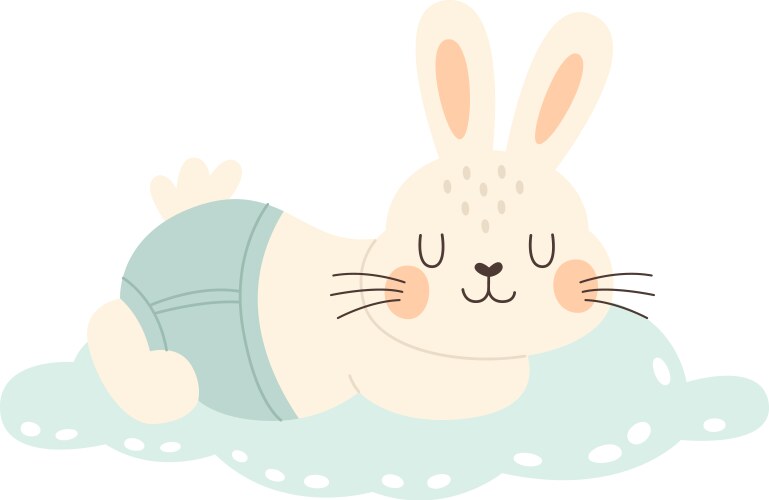 Sleeping Rabbit Vector Images (over 1,900)