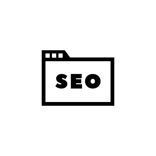 A simple black and white icon depicting a Vector Image