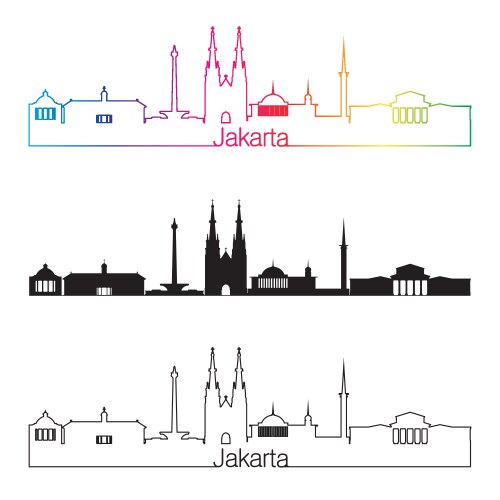 Indonesia jakarta national monument travel Vector Image