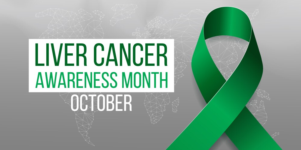 Liver cancer awareness month concept banner Vector Image