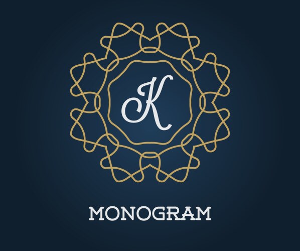 Golden monogram crown initial letter b Royalty Free Vector