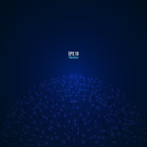 Skull constructed with green binary code Vector Image Skull constructed with green binary code Vector Image