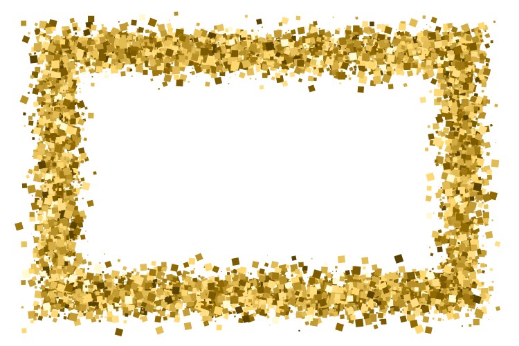 Glitter frame template for banner Royalty Free Vector Image