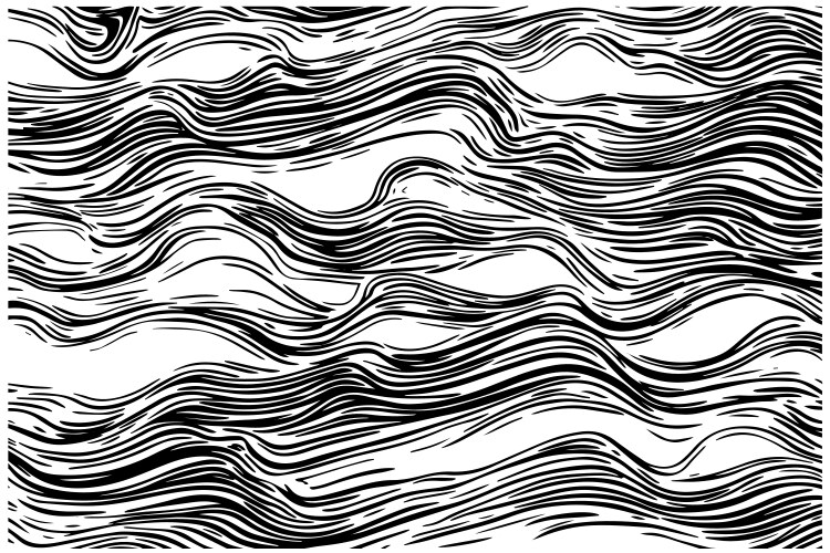 Wave line pattern sea water texture abstract Vector Image