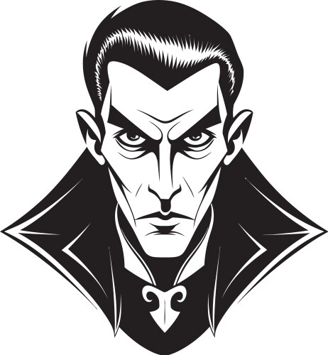 Veiled vengeance sinister witch monster symbol Vector Image