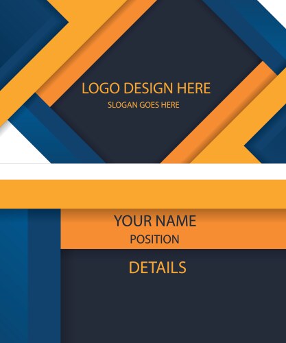 Visiting card design Royalty Free Vector Image