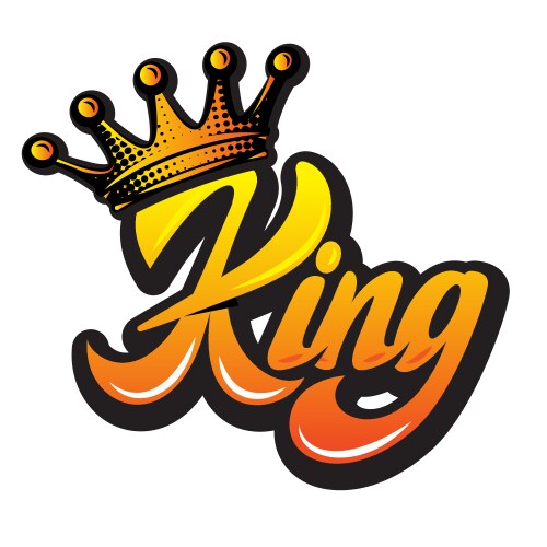 King Crown Calligraphy Vector Images (over 1,500)