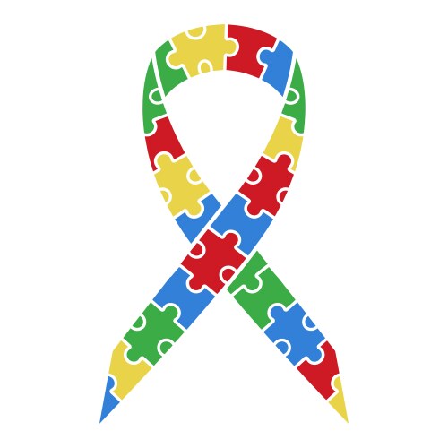Autism Awareness Ribbon Vector Images (over 1,100)