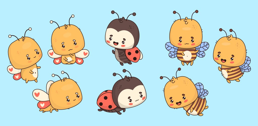 Cute Little Bee Cartoon Vector Images (over 2,200)