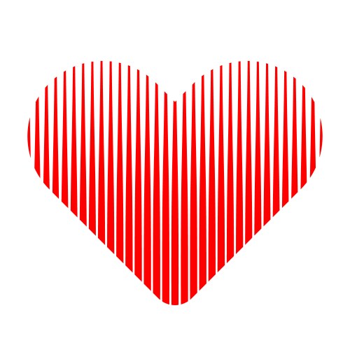 Heart shape icon symbol Royalty Free Vector Image