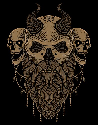 Helios god drawings with engraving style Vector Image