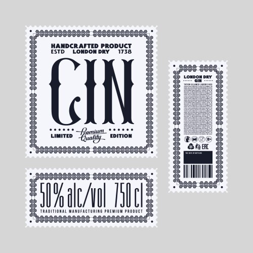 Gin Label Template Vector Images (over 630)