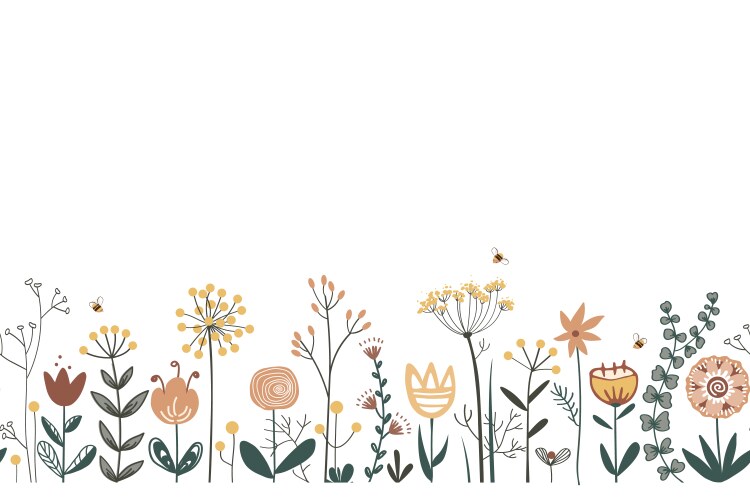 Simple Flower Borders