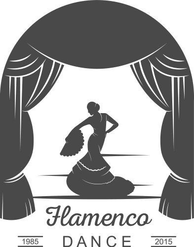 Spanish couple flamenco dancers Royalty Free Vector Image