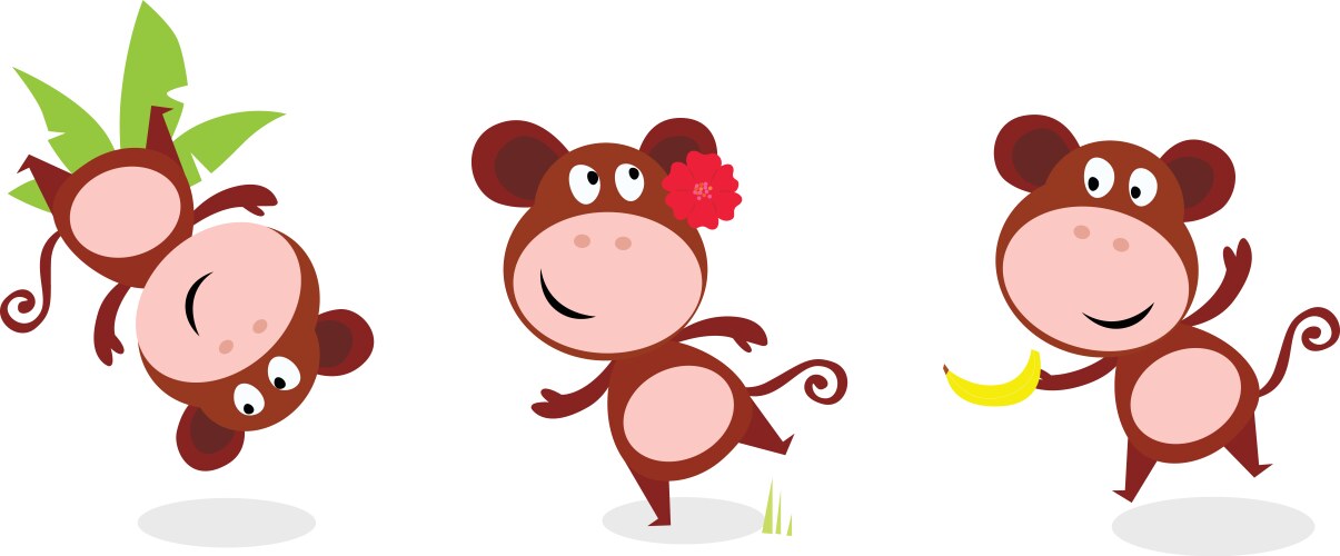 Monkey Dancing Cartoon Vector Images (over 600)