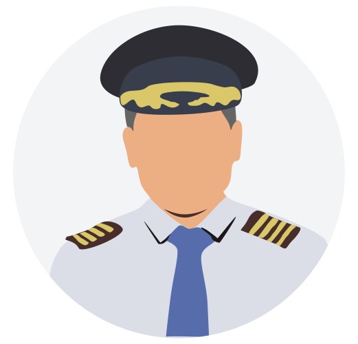 Male pilot Royalty Free Vector Image - VectorStock
