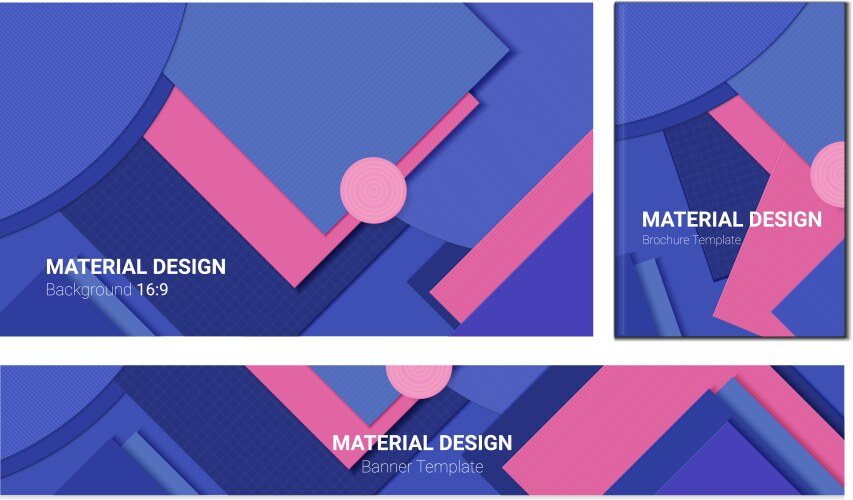 Modern colorful background material design Vector Image