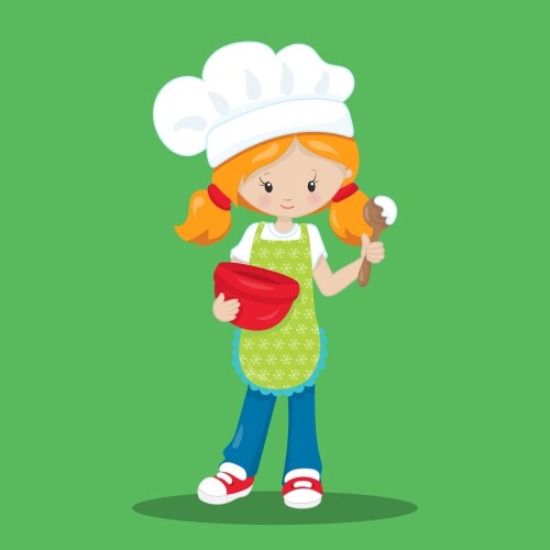Chef Girl Vector Images (over 9,500)